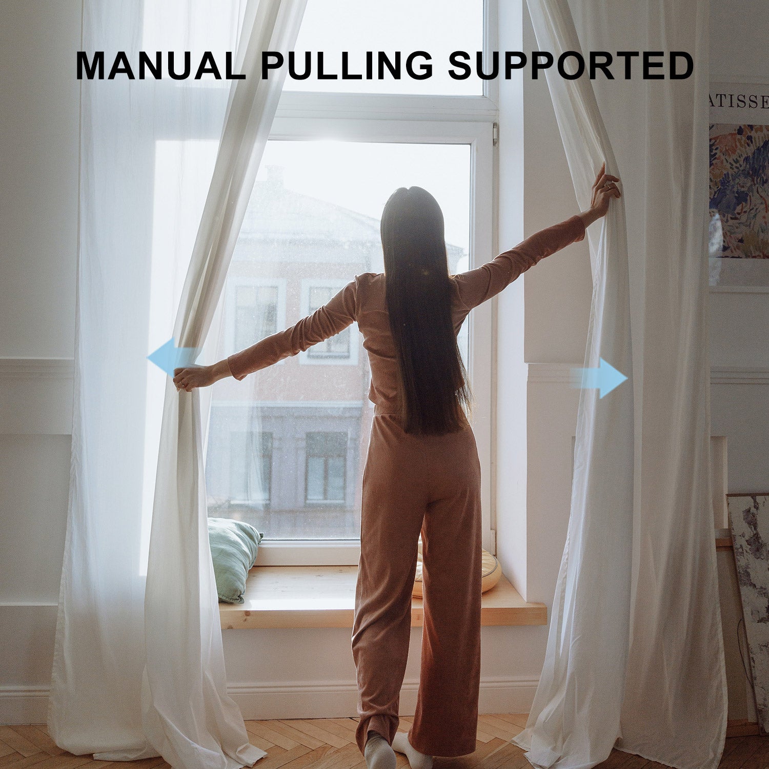 WM82T AC 100-240V 60HZ/50HZ Hardwired Drapery Motor, for Curtain Track ...